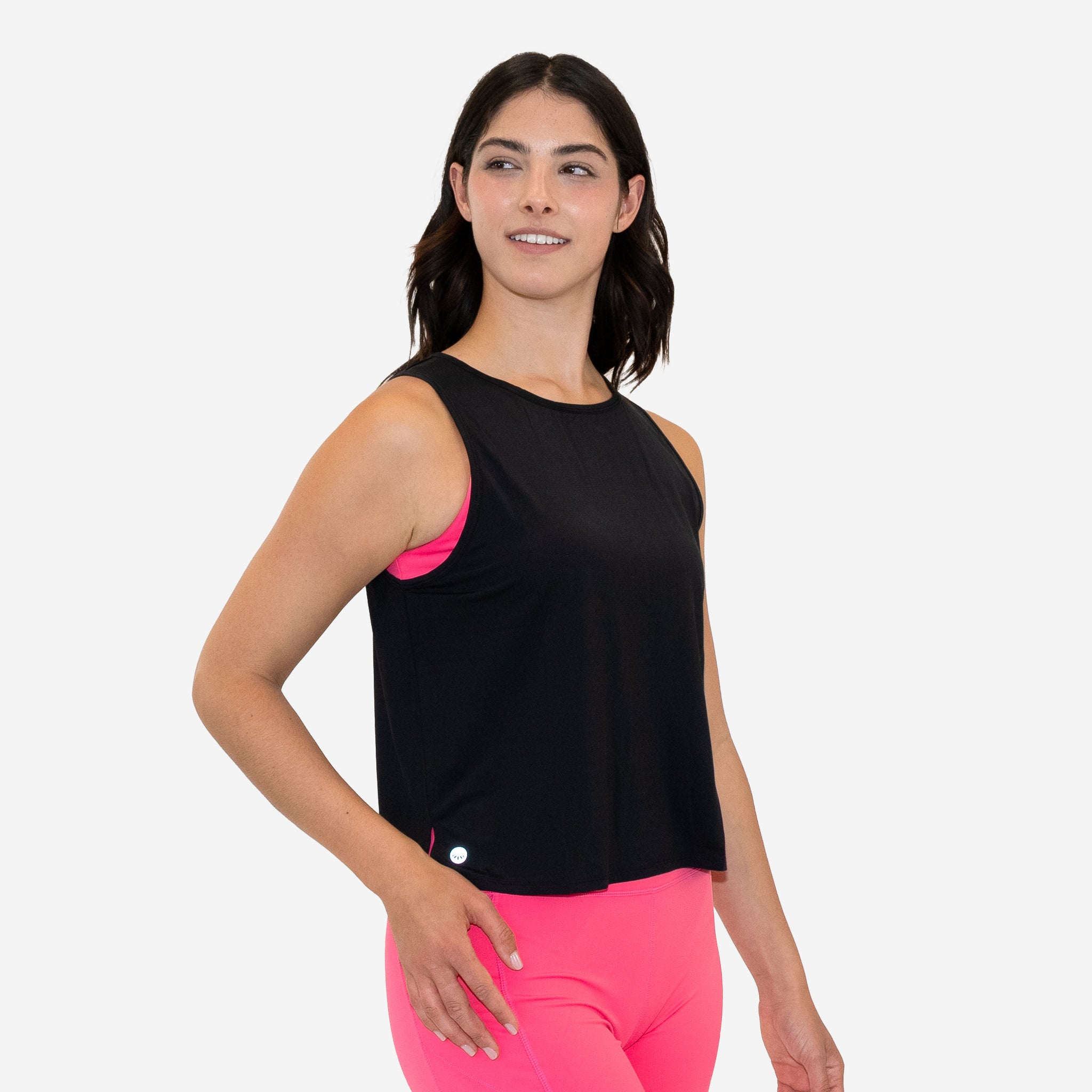 Breathetech Open Back Tank - Black – Senita Athletics